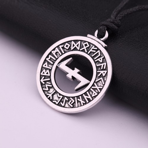 Pagan Viking Protection Symbol Elder Futhark Runes Pendant Necklace | eBay