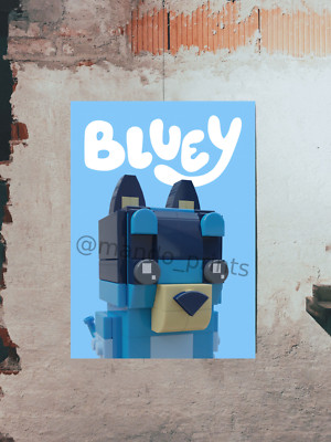 LEGO Bluey Kids Show Poster - Custom Print - A3 - A4 Size | eBay Australia