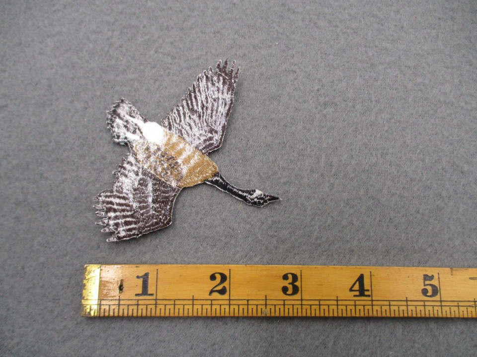 Canadian Goose Patch Embroidered Flying Geese Animal Wildlife Hunting ...