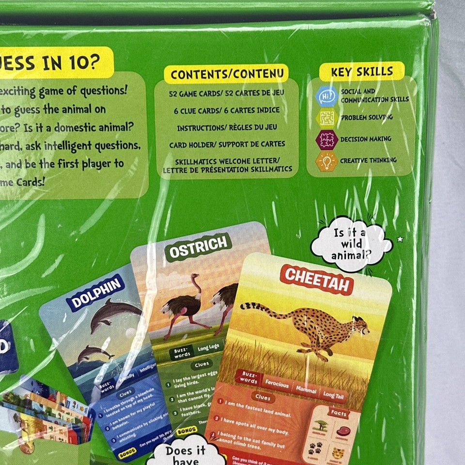 Skillmatics Guess in 10 Animals Educational Game Ages 5+ Family Kids ...