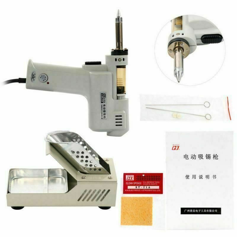 S-993A Electric Vacuum Desoldering Pump 110V Solder Sucker Gun Suction ...
