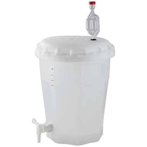 Conical Bottom Fermenter Bucket w Lid, Spigot, & Airlock Homebrew Beer ...