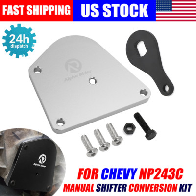 NP243c Transfercase Manual Shifter Conversion Silver Kit For Chevy ...