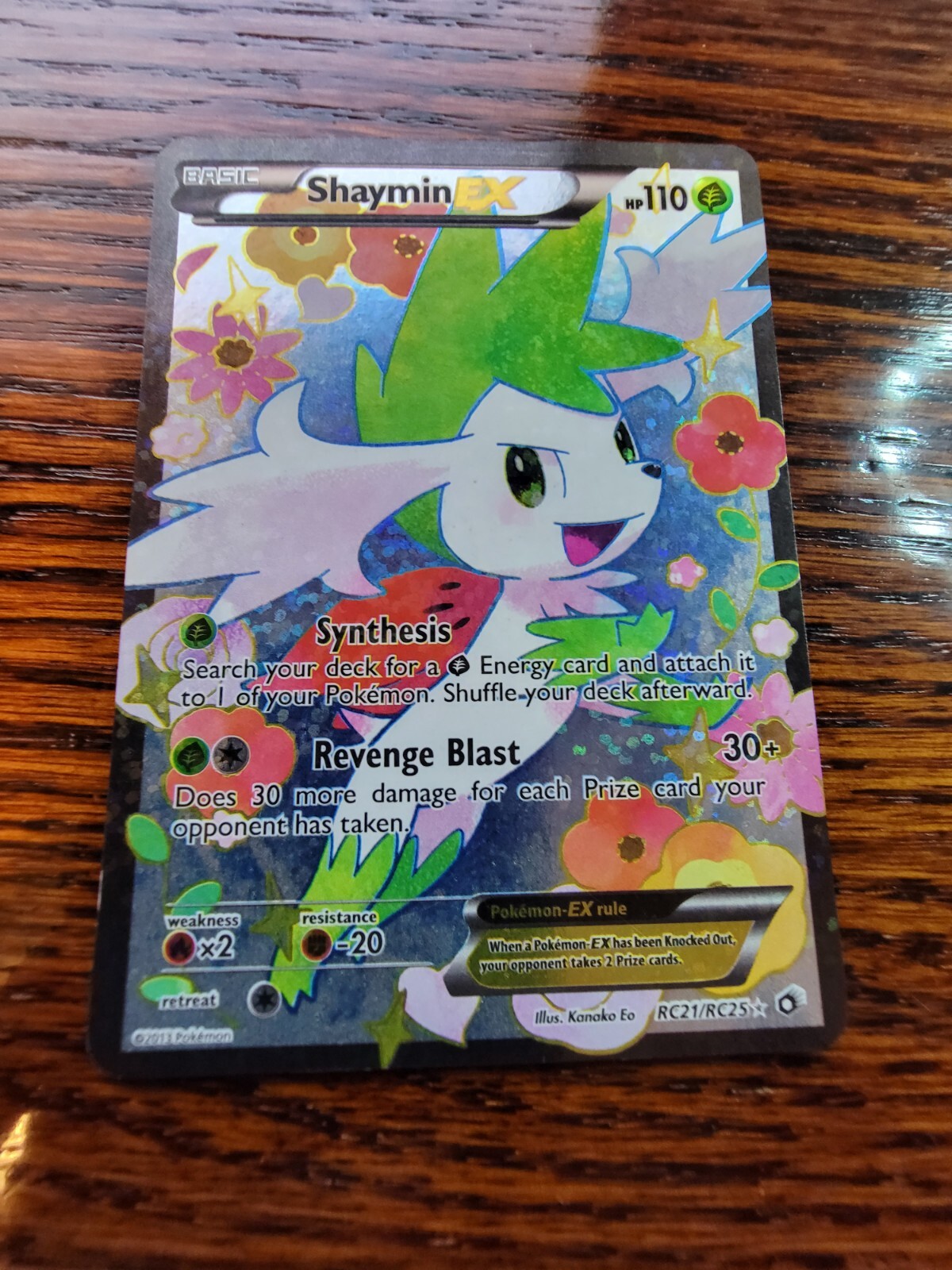 ExC FULL ART Shaymin EX ULTRA RARE RC21/RC25 Radiant Collection Pokemon ...