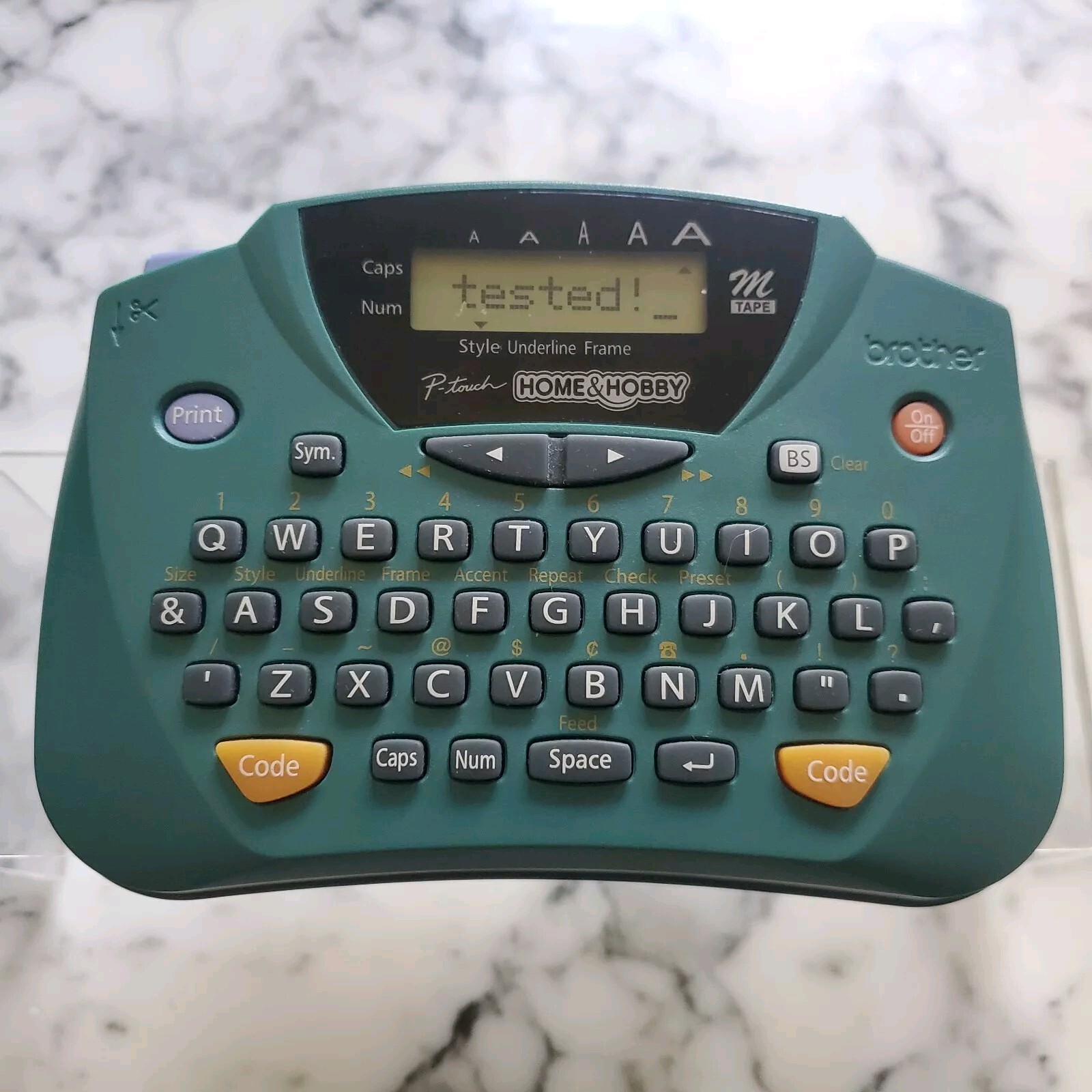 Brother PT-65 Label Printer with ½ Roll of Labels Tested Works Great ...