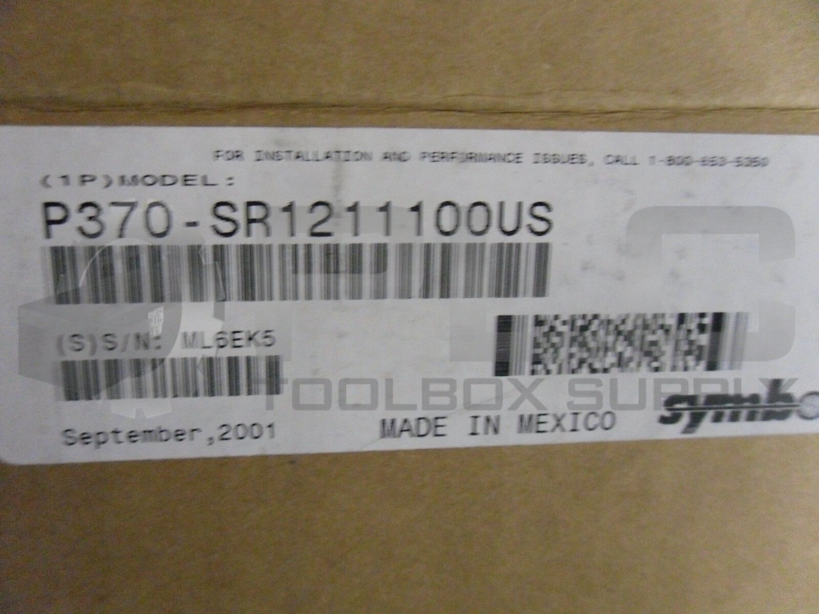 NEW SYMBOL P370-SR1211100US P370 PHASER LASER BAR CODE READER SCANNER ...