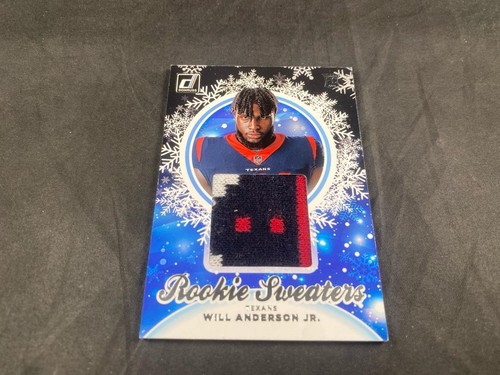 2023 PANINI DONRUSS FOOTBALL WILL ANDERSON JR ROOKIE SWEATERS PATCH ...