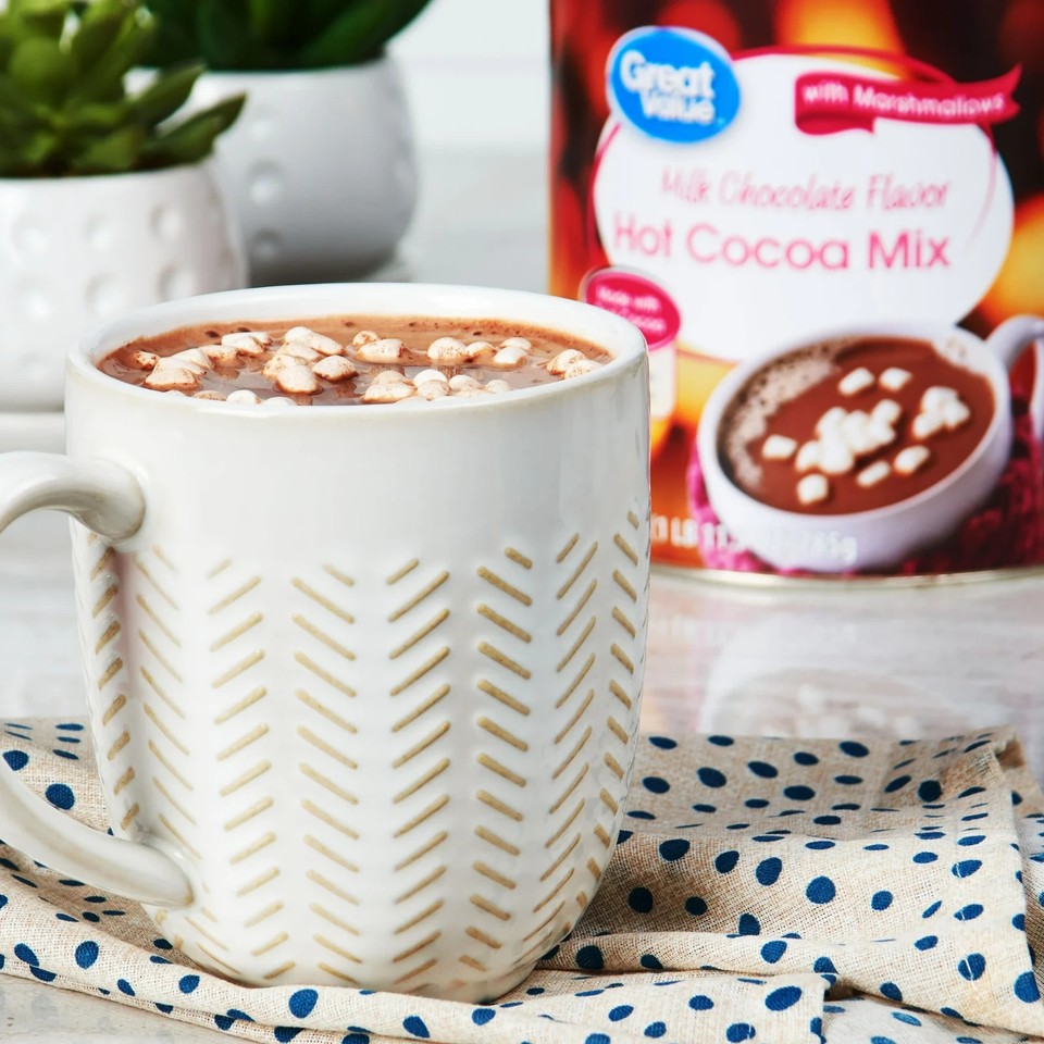 Great Value Milk Chocolate Hot Cocoa Drink Mix with Marshmallows, 27 oz ...