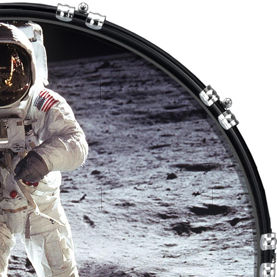 20" Custom Bass Kick Drum Front Head Graphic Graphical Space Aldrin | eBay