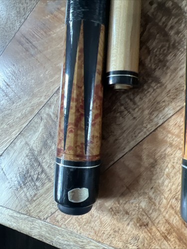 Vintage 2 Piece Pool Cue/Sticks -Lot of 4 Unbranded -Faded Sticker- See ...