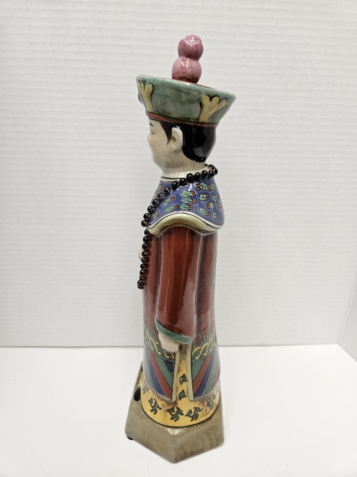 Vintage Chinese Porcelain Lu God Of Prosperity Figurine/Statue 13.5 ...