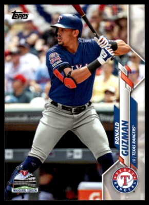 2020 Topps Advanced Stat Ronald Guzman 285/300 Texas Rangers #609 SP ...