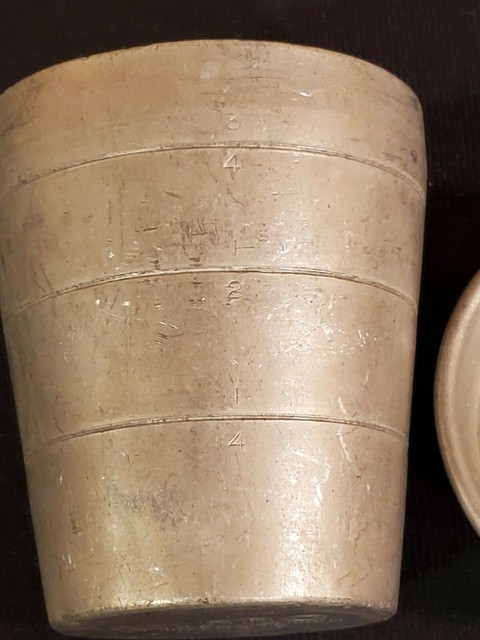 Mirro Vintage Aluminum Measuring Cup 1 C Measure USA 2623M 3" Shaker ...