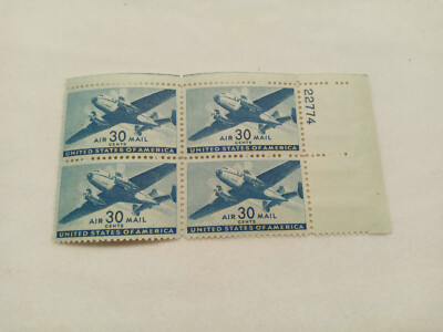 USPS STAMPS - MNH Plate Block - AIRMAIL - C30 (PBC30-2) | eBay