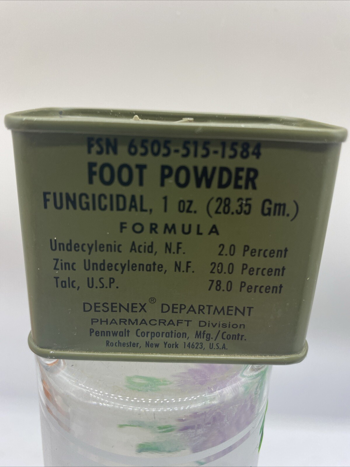 Vintage Vietnam War MFD 1970 US Army Military Foot Powder Unused Tin | eBay
