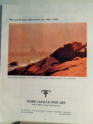 WILLIAM STANLEY HASELTINE ART PIECE VTG ORIG 1996 ADVERTISEMENT | eBay