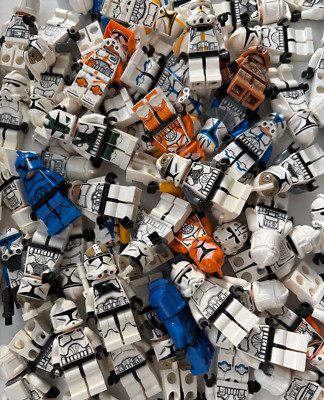 Lego Clone Lot of 2 Clone Trooper Minifigures Bulk Commanders Gunner ...