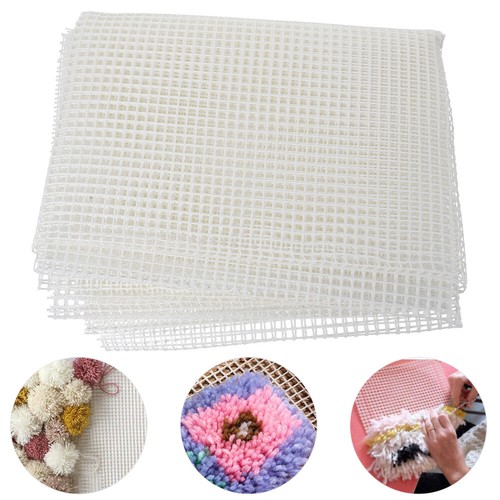 Craft Supplies Woven Floor Mat Office Latch Hook Canvas Mesh Fabric | eBay