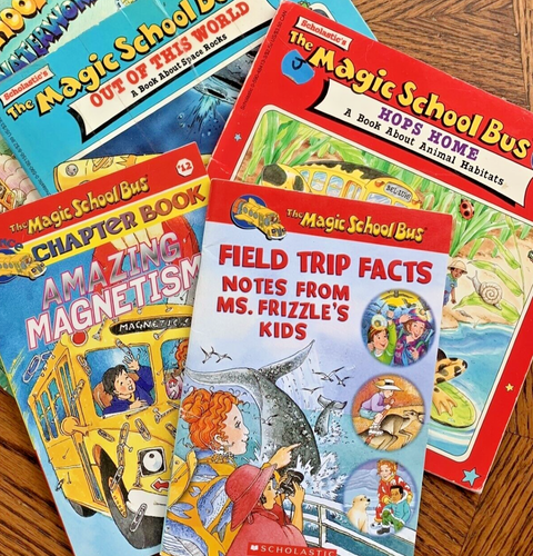 Magic School Bus 4 Book Lot Joanna Cole Science Waterworks Field Trip ...