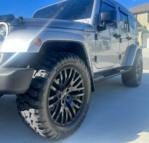 JEEP 35 WHEELS TIRES WRANGLER set of 5! 35x12.5x20 m/t tires new! | eBay