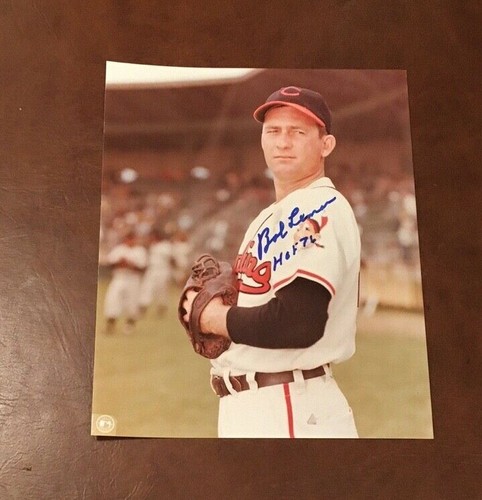 BOB LEMON Signed Autographed 8x10 Photo [PLEASE READ] w/ COA, HOFer | eBay