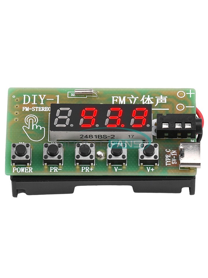 Electronic DIY AM/FM Radio Receiver Module Kits Wireless Stereo 87MHz ...