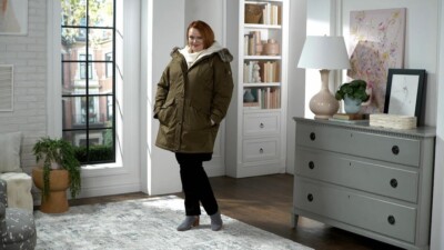 Centigrade Parka Coat with Faux Fur Details-Olive-XS-NEW-A385701 | eBay