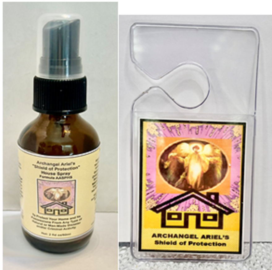 ARCHANGEL ARIEL'S "Shield of Protection" HOUSE SPRAY and PRAYER CARD ...