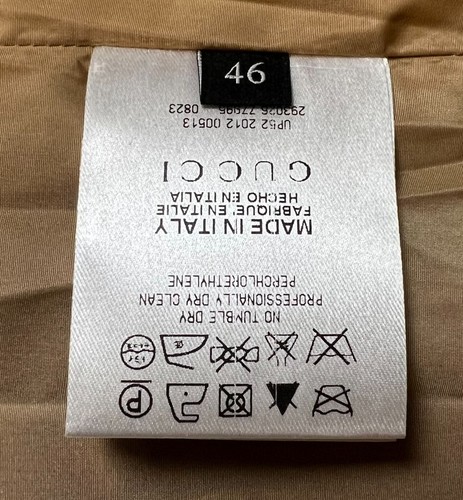 NEW Authentic Gucci Mens Diamante Hooded Jacket Blouse Brown 293026 ...