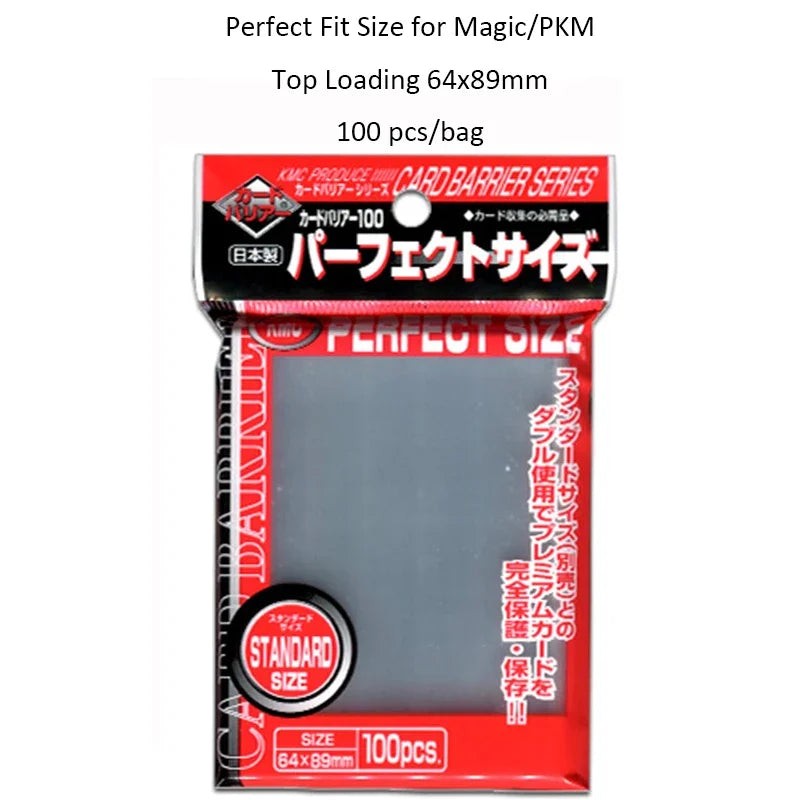 KMC Perfect Fit Card Sleeves 100pcs (64x89mm) Standard Size MTG Pokemon ...