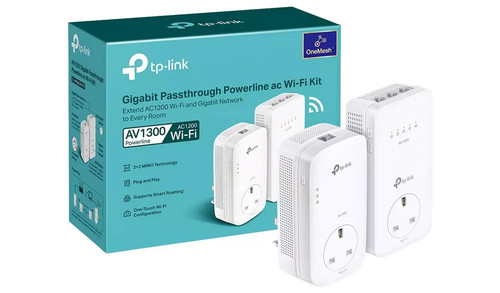 TP Link WiFi Booster Powerline WiFi Extrender TL-WPA8631P KIT AV1300 ...