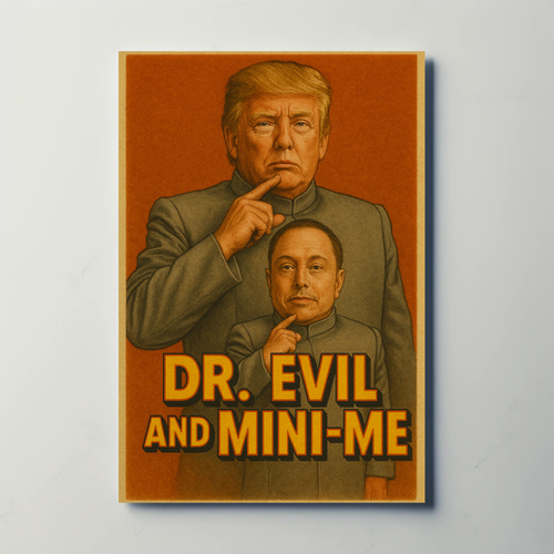 Dr. Evil Mini-Me Parody Pop Culture Poster | eBay