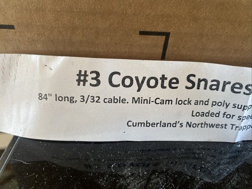 Animal snares. 3/32" x 84” Long One dozen. Coyote & Beaver | eBay