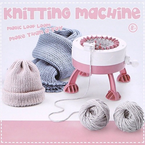 Knitting Machine DIY Yarn Knitter Craft Easy Setup 22 Needle Hand Crank ...