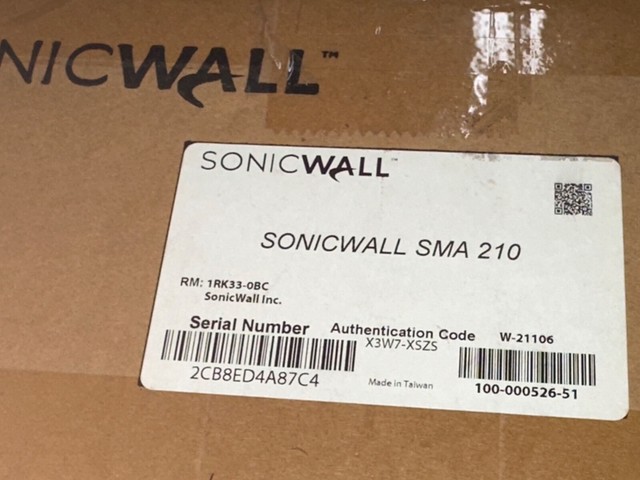 SonicWALL SMA 410 Security 1u Appliance 02-ssc-2801 for sale online | eBay