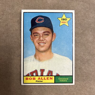 1961 Topps Baseball Bob Allen Cleveland Indians Rookie Card #452 | eBay