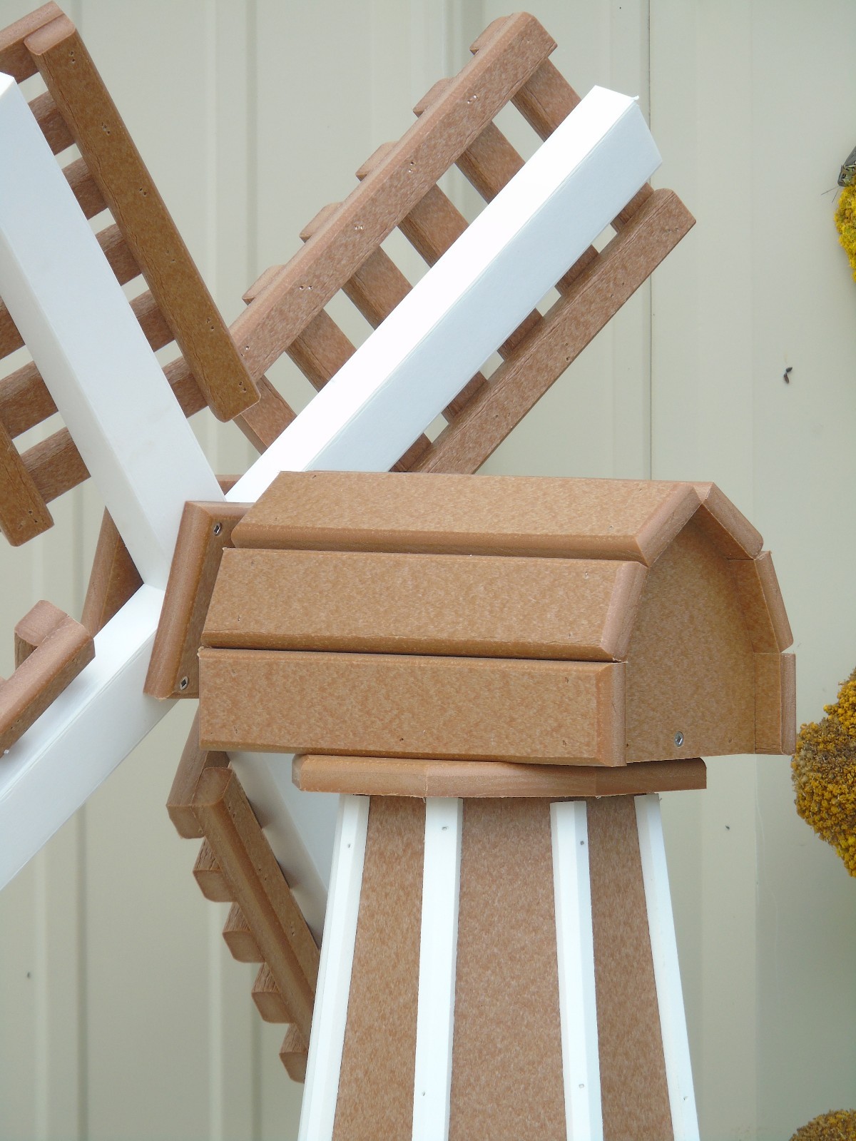 30" Poly Lumber Dutch Windmill (Cedar with White trim) Lawn and Garden ...