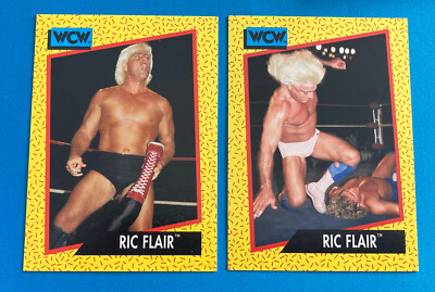 RIC FLAIR #41 & 47 TRADING CARD WCW Wrestling Vintage 1991 Impel nsc3 ...