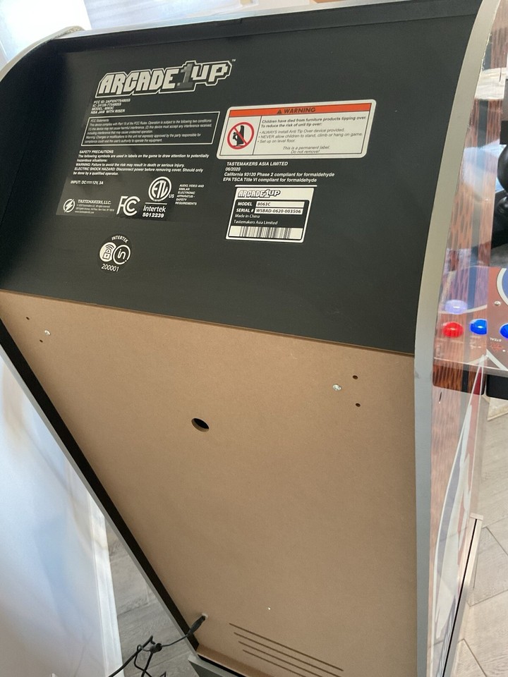 NBA JAM Arcade Game with NBA JAM Stool | eBay