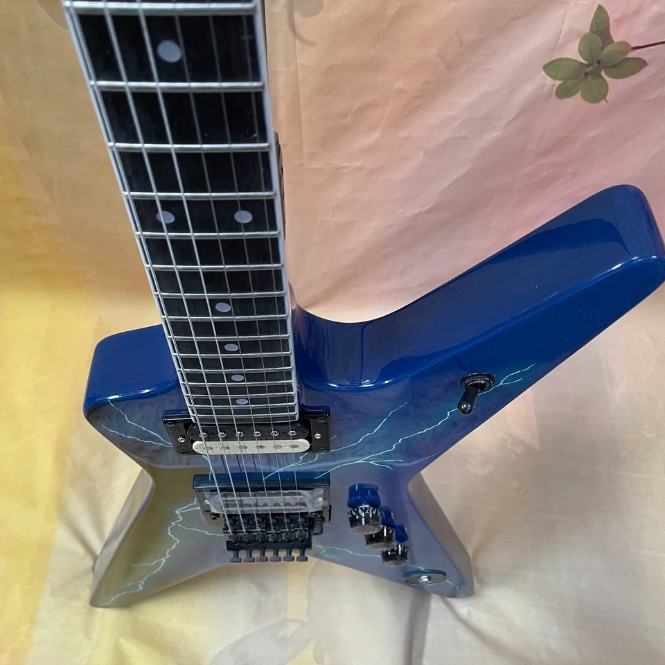 Factory Custom Light Glossy Dimebag Darrell Dean From Hell,Blue ...