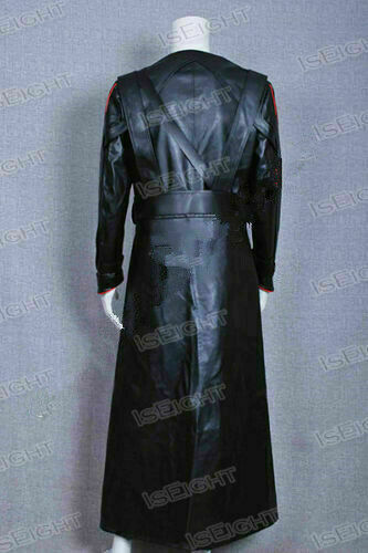 Captain America Red Skull Cosplay Costume Black Uniform Coat Jacket ...