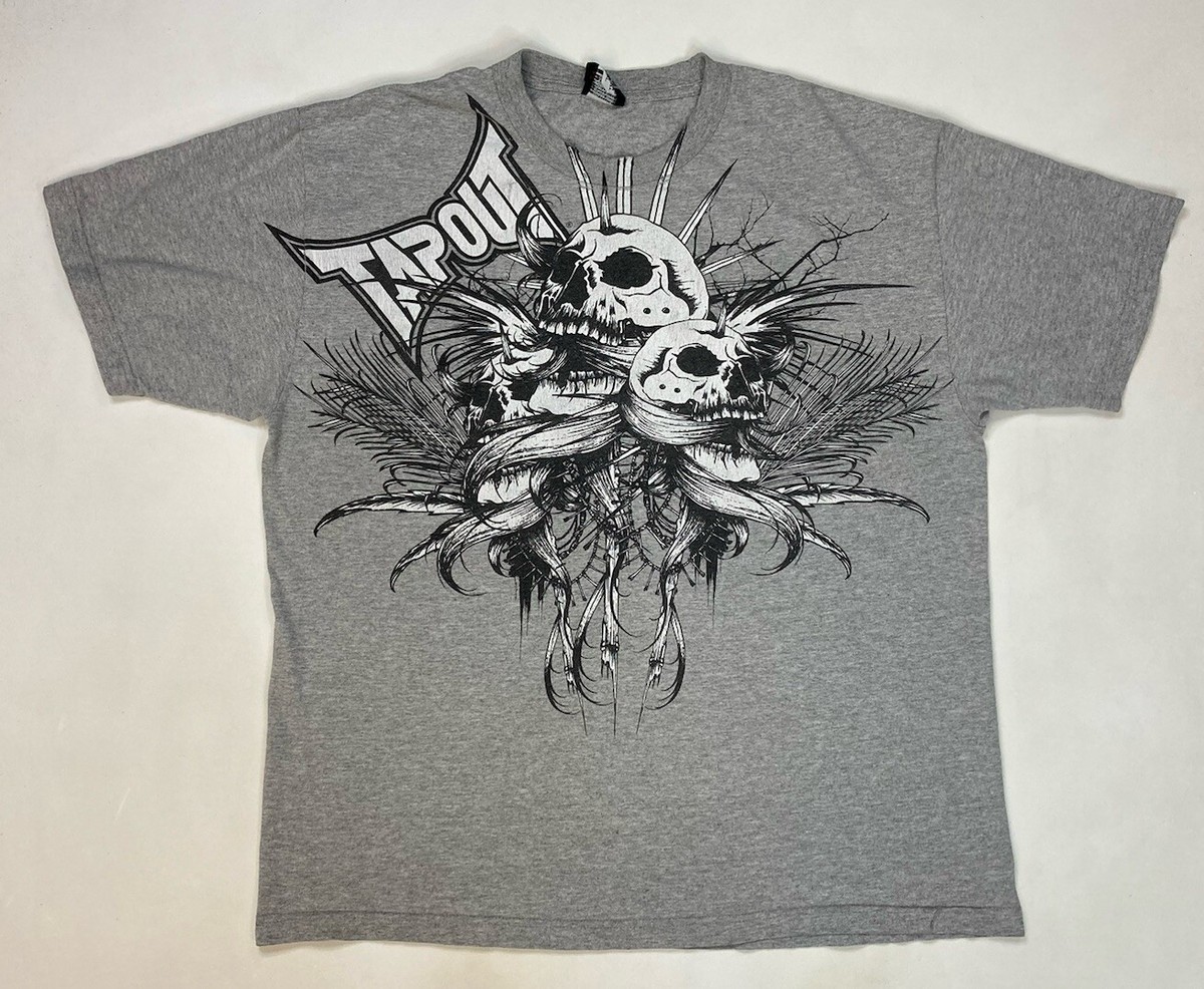 Tapout Skull Logo TapouT Skull Print Shirts For Men | Mercari