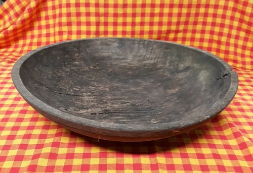 Antique Colonial American primitive carved wood dough bowl vintage 1700 ...