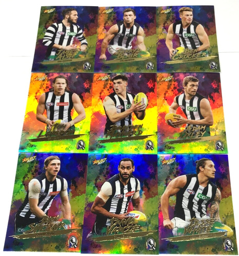 2017 SELECT AFL FOOTY STARS TRADING CARD HOLOFOIL CARD TEAM SET (9 ...