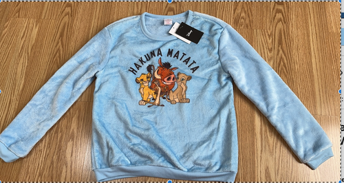New Love Tribe hakuna natata Juniors XS FLEECE Long Sleeve Tee warm FOR ...