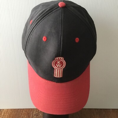 Kenworth Motors Trucks Red/ Black "KW" Bug Logo Twill Hat Snapback Cap ...