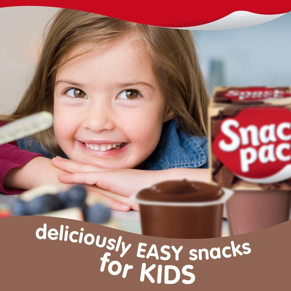 Snack Pack Milk Chocolate and Chocolate Fudge/Milk Chocolate Pudding 4 ...