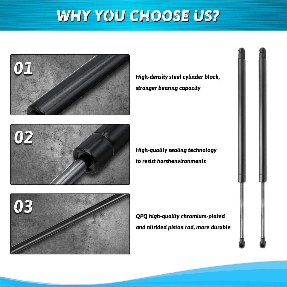 Hatch Tailgate Support Gas Spring Struts Rods For RAV4 2012-2018 2pcs ...