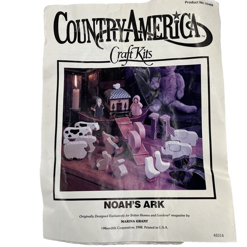 Country America Craft Kits Noah's Ark Unfinished Wood Blocks 48316 | eBay