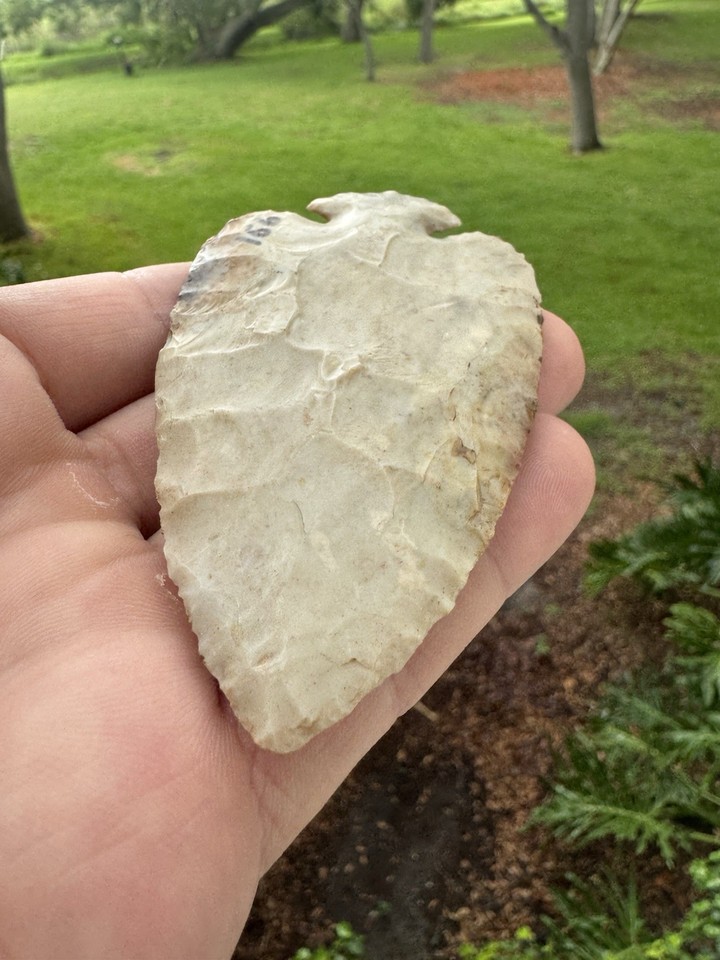 Native American Button Base Dovetail Arrowhead Point | eBay